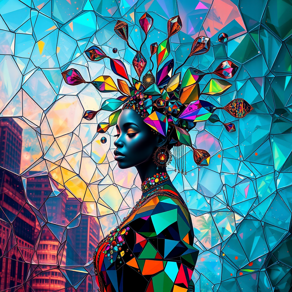 Cubism Glass - (Free, No Signup AI Tool)