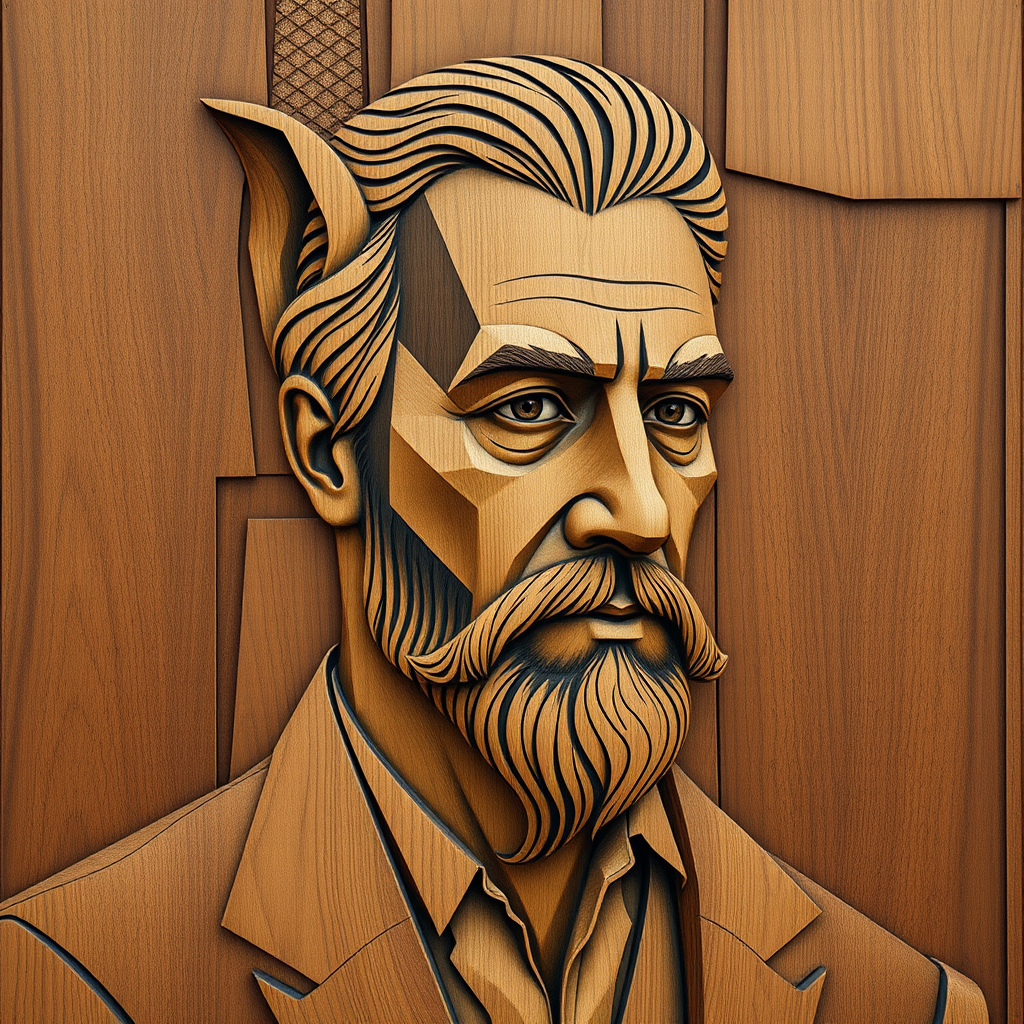 Cubist Wooden Essence - (Free, No Signup AI Tool)