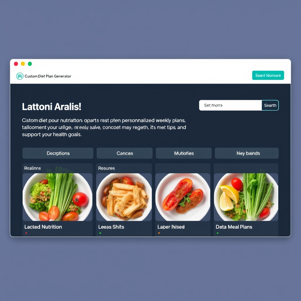 Custom Diet Plan Generator - (Free, No Signup AI Tool)