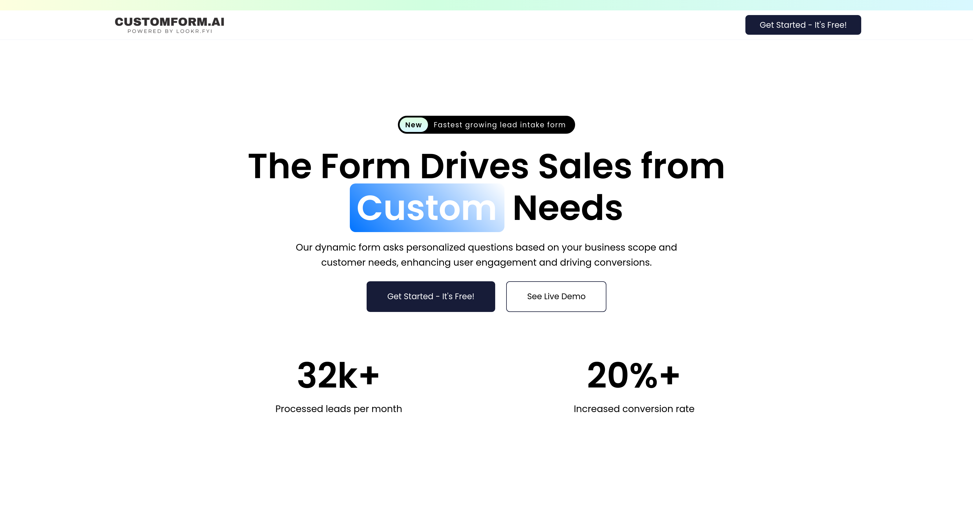 Customform AI - Sales forms - TAAFT