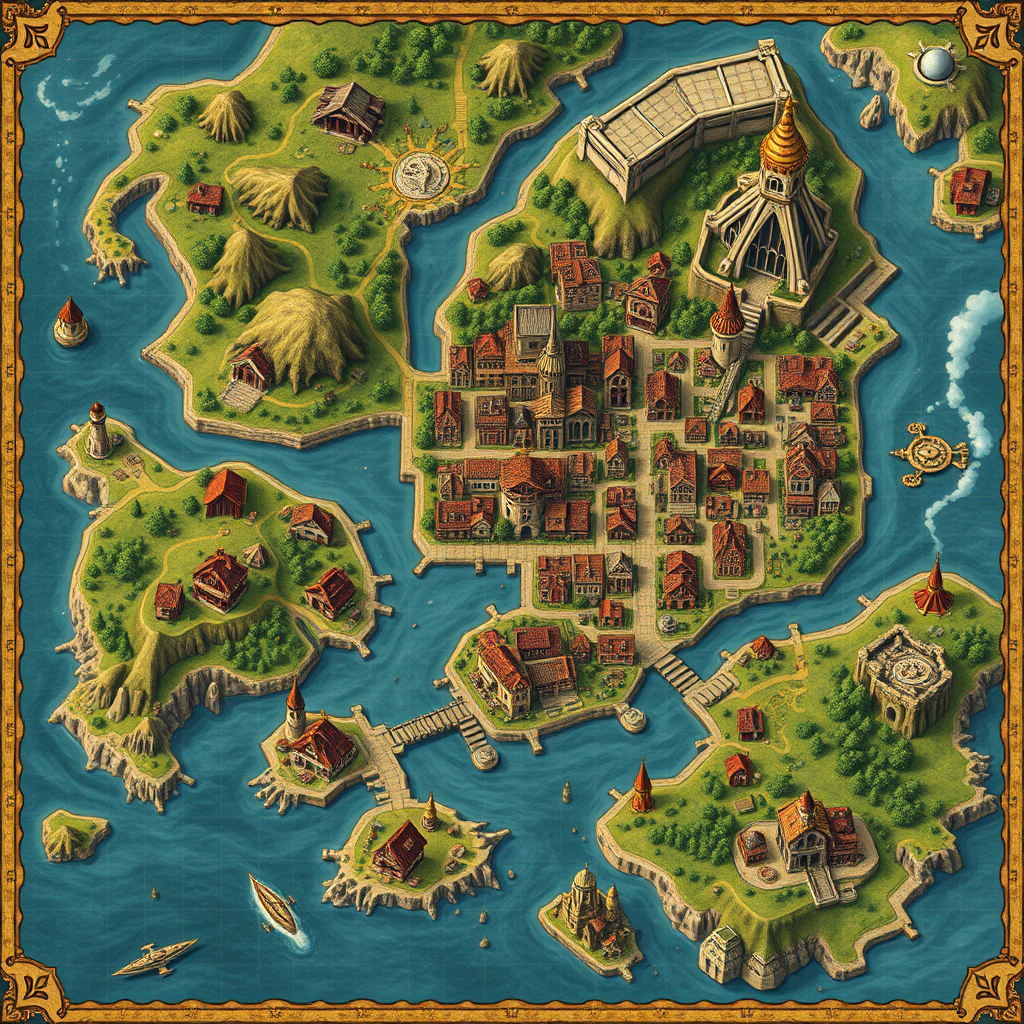 Fantasy Town Map Generator - (Free, No Signup AI Tool)