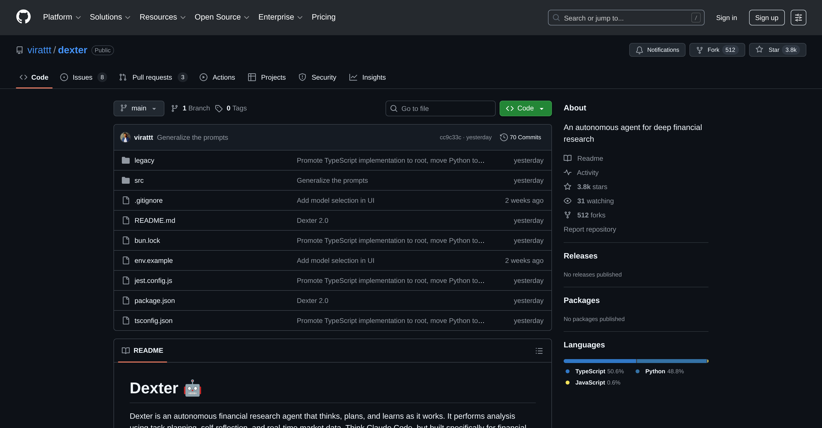 Dexter - AI Tool For Financial research
