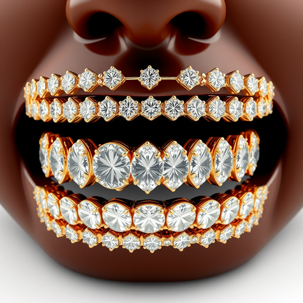 Diamond and Gold Grillz designer Ai - (Free, No Signup AI Tool)