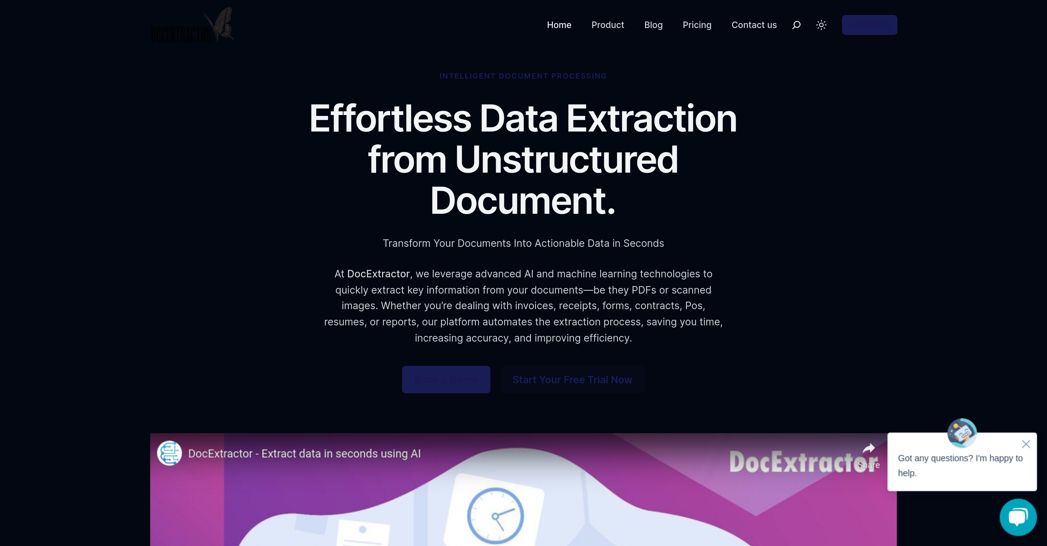 Docextractor Ai Tool For Document Data Extraction