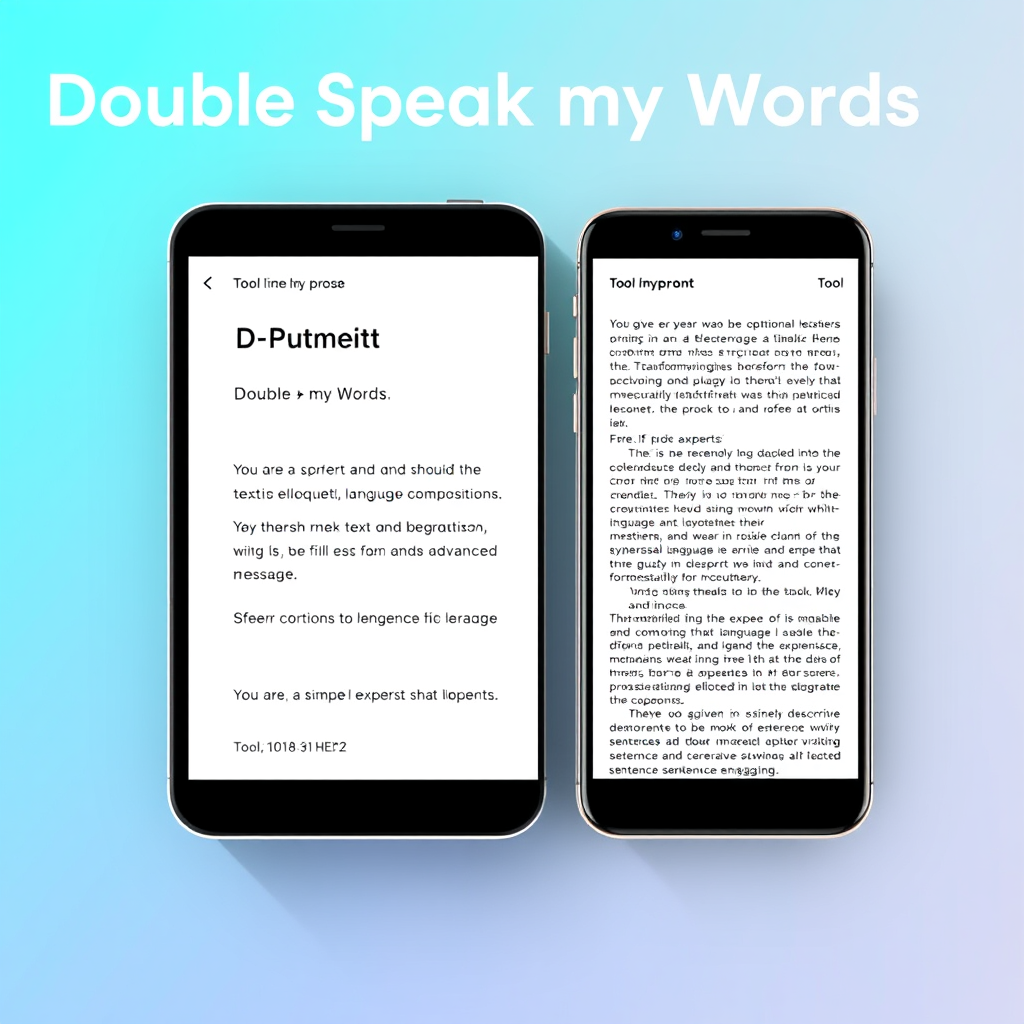 Double Speak My Words - (Free, No Signup AI Tool)
