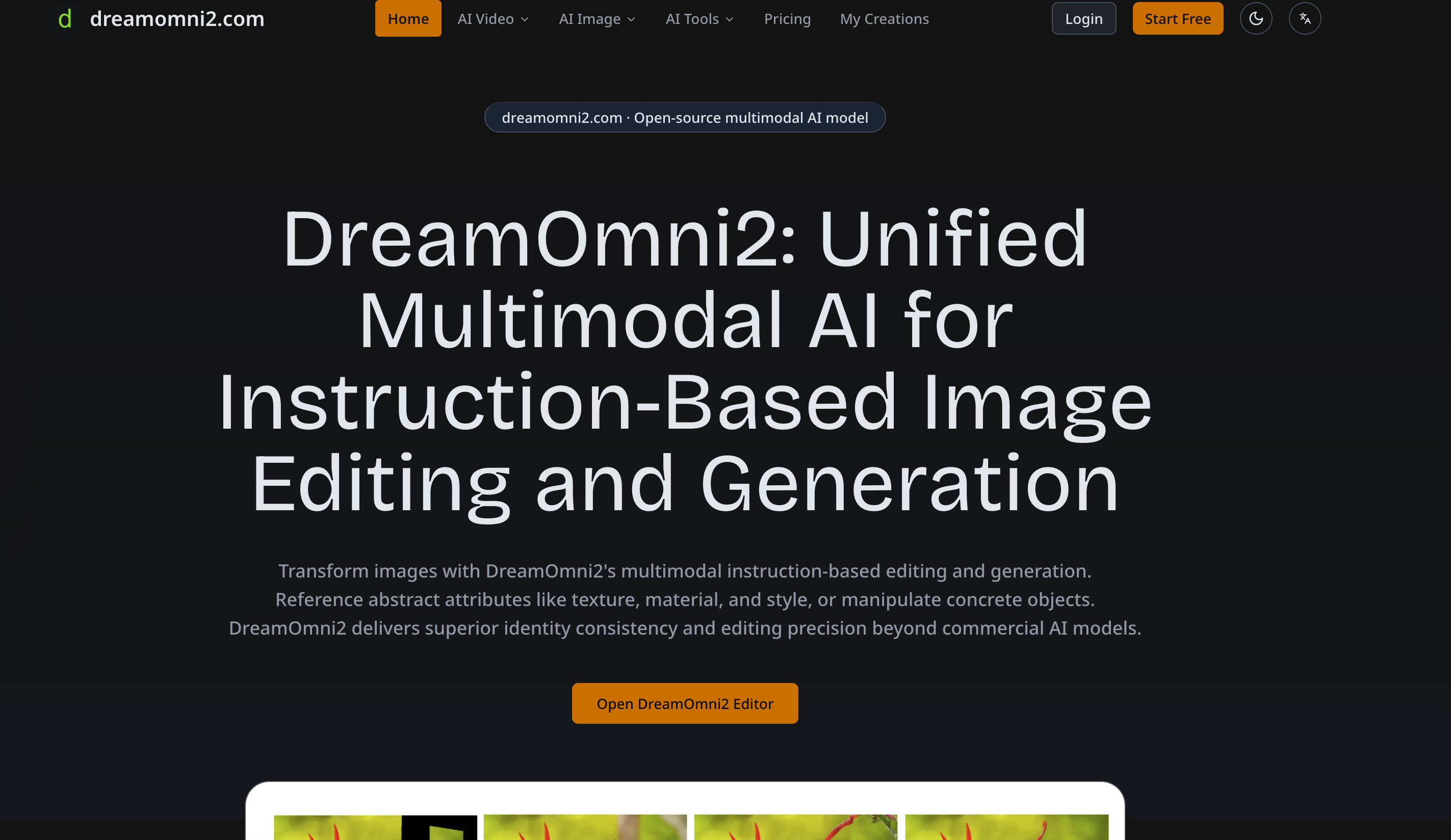 DreamOmni2 Image Studio - AI Tool For Image editing
