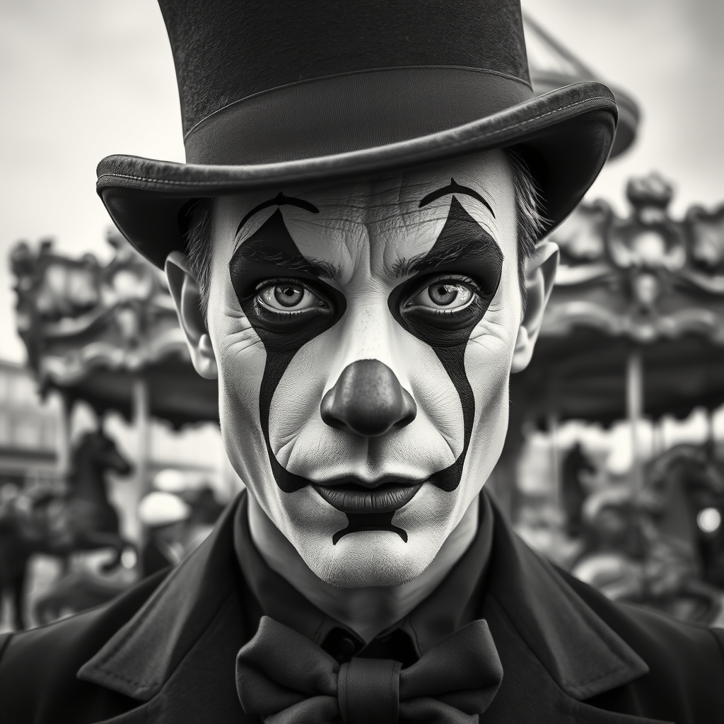 Dual Persona – The Burning Carousel Portrait - (Free, No Signup AI Tool)