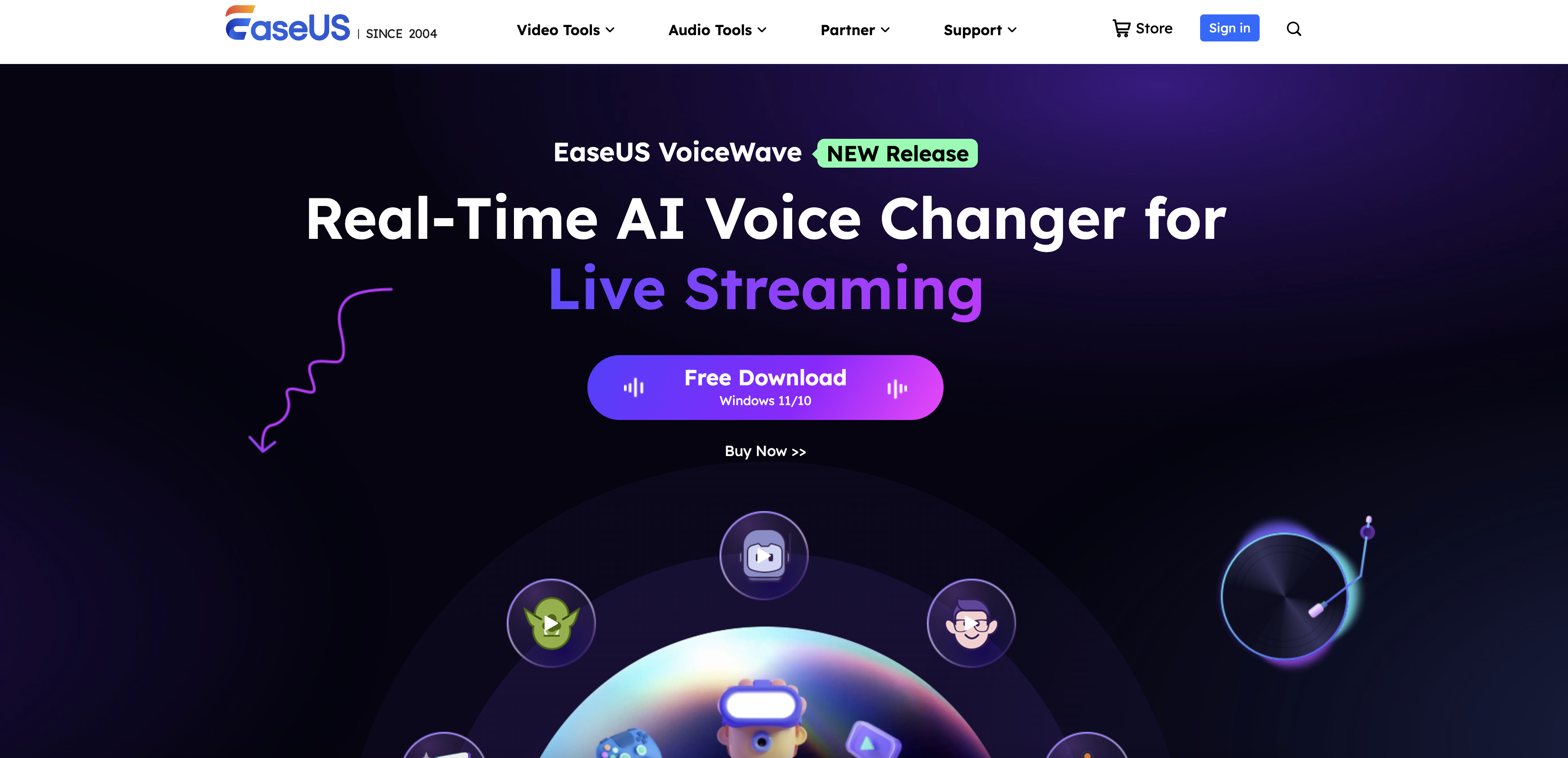 EaseUS VoiceWave - AI Tool For Voice changing