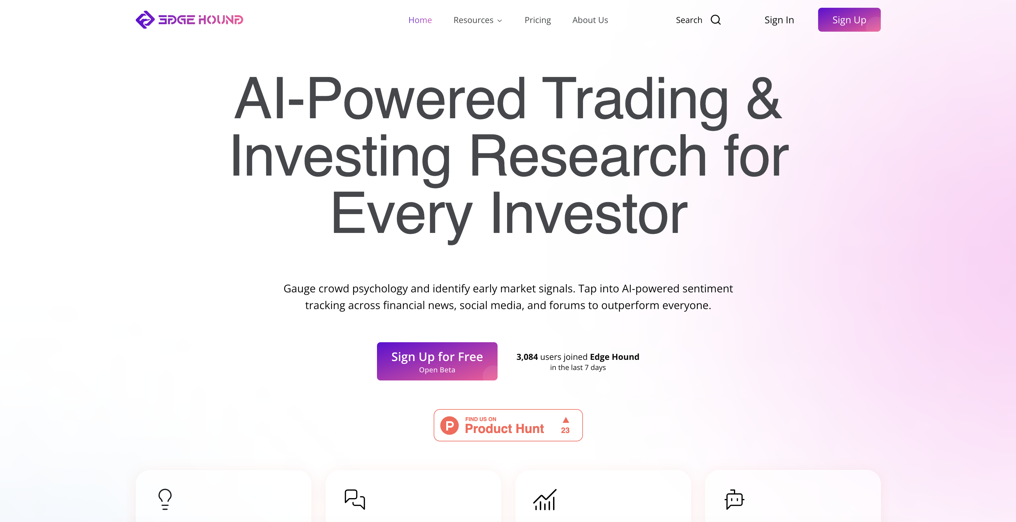 Edge Hound - AI Tool For Investment research