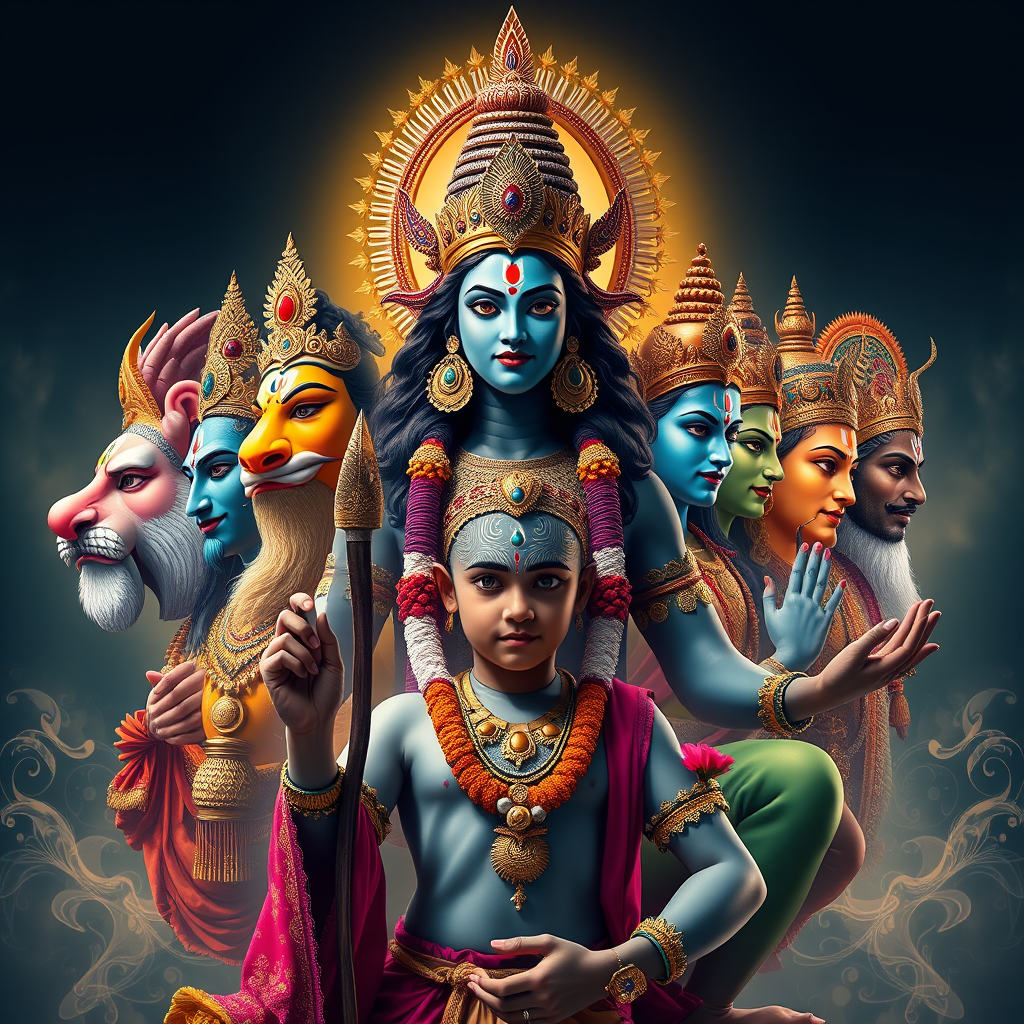 EiT NFT lord Vishnu 10 Avatar - (Free, No Signup AI Tool)