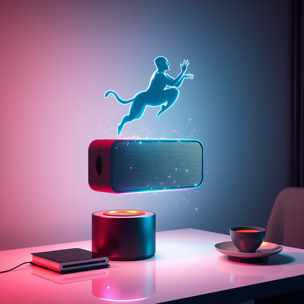 Logo Elevated in Techno-Light Harmony - (Free, No Signup AI Tool)