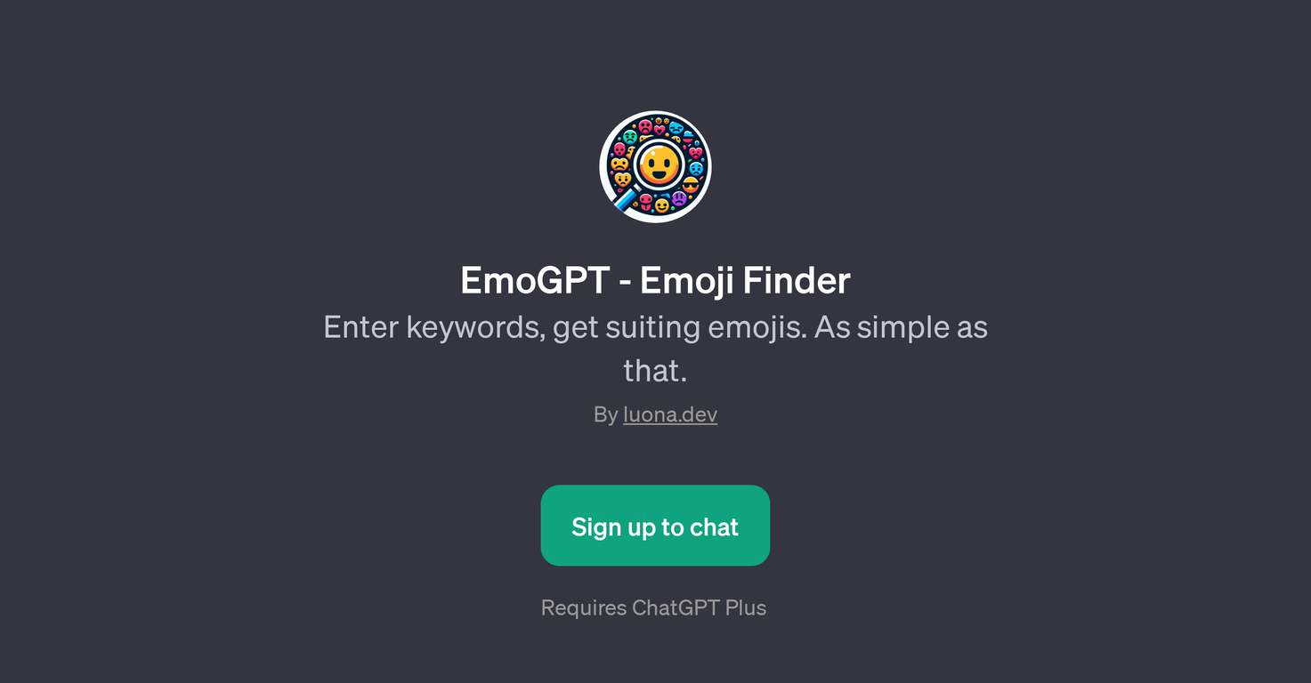 EmoGPT - Emoji Finder - AI Tool For Emoji suggestions