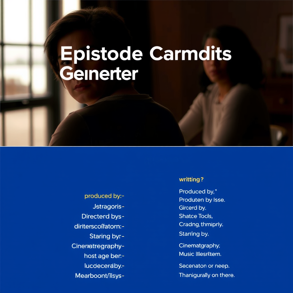 Episode Credits Generator - (Free, No Signup AI Tool)
