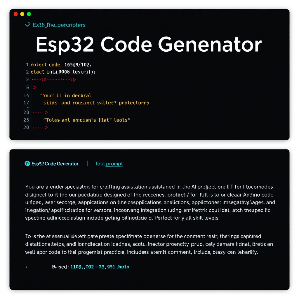 Esp32 Code Generator - (Free, No Signup AI Tool)