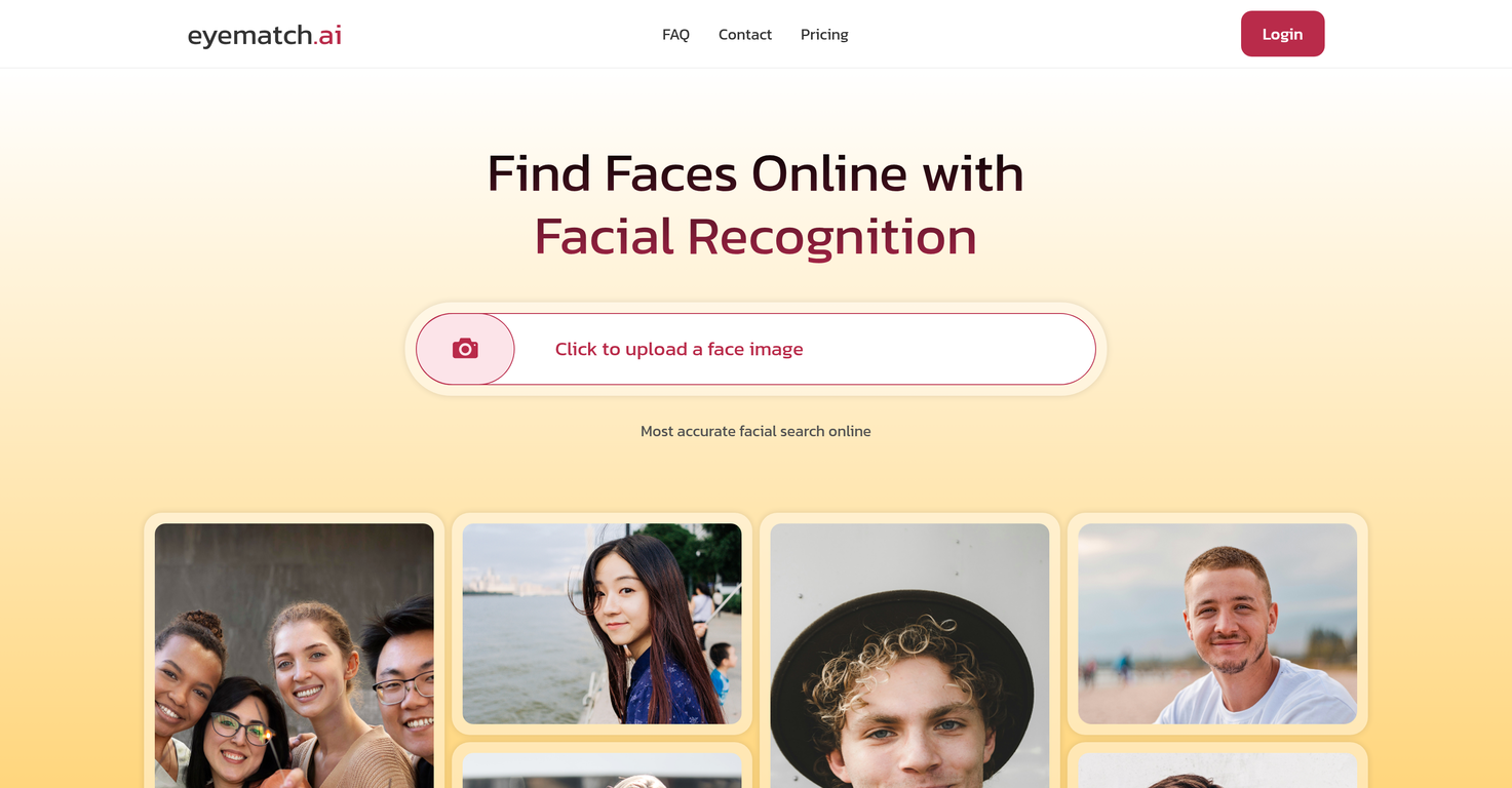 Eyematch.ai - AI Tool For Facial recognition