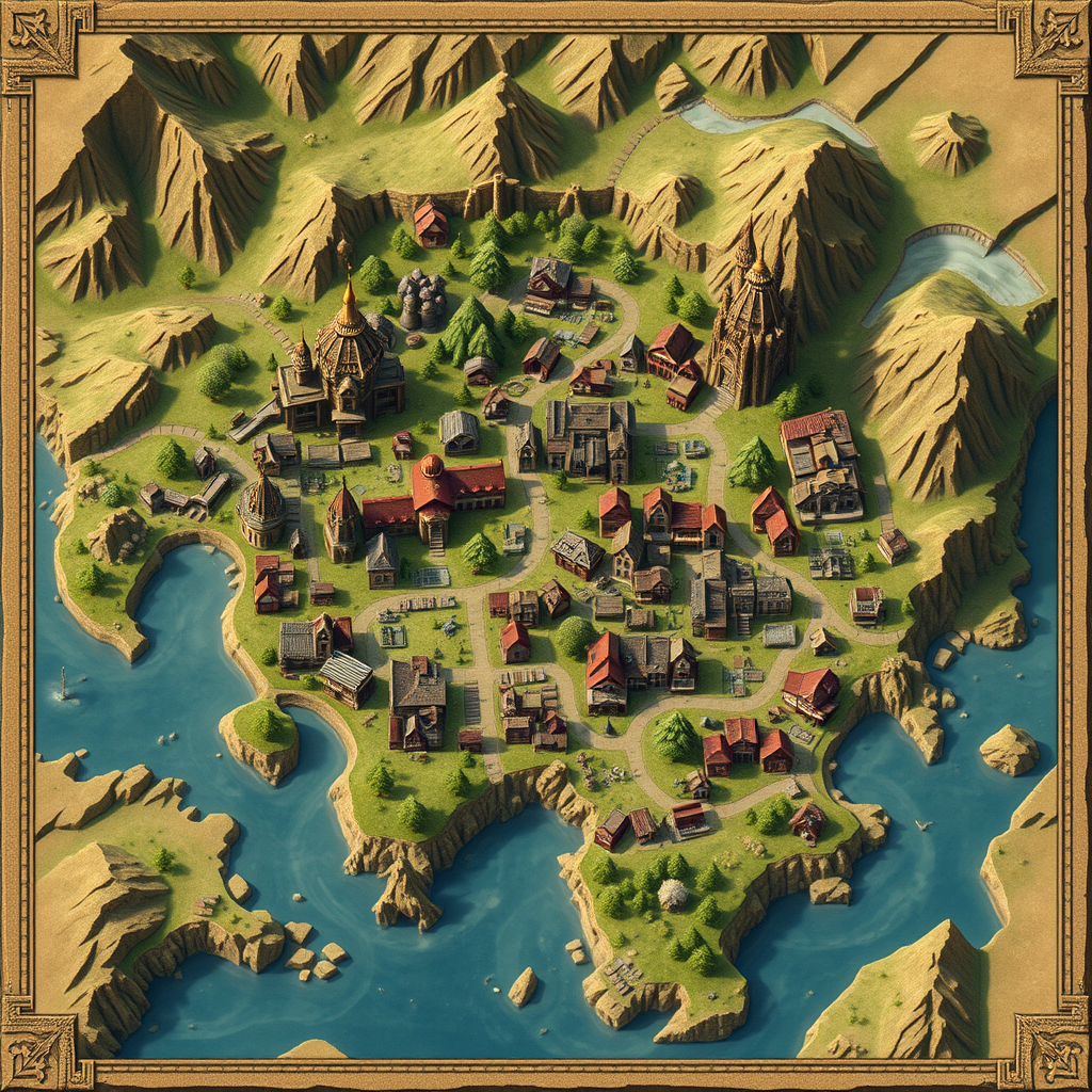 Fantasy Town Map Generator - (Free, No Signup AI Tool)
