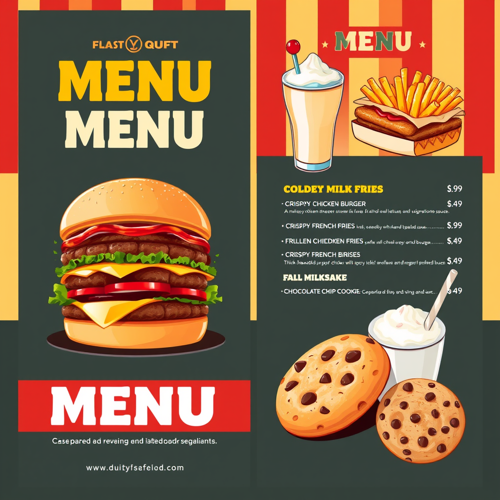 Fast Food Menu Generator - (Free, No Signup AI Tool)