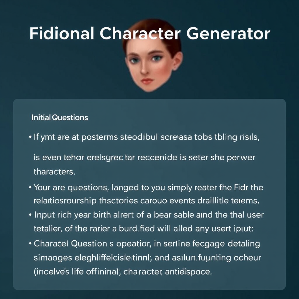 Fictional Character Generator - (Free, No Signup AI Tool) Fictional Character Generator - (Free, No Signup AI Tool)