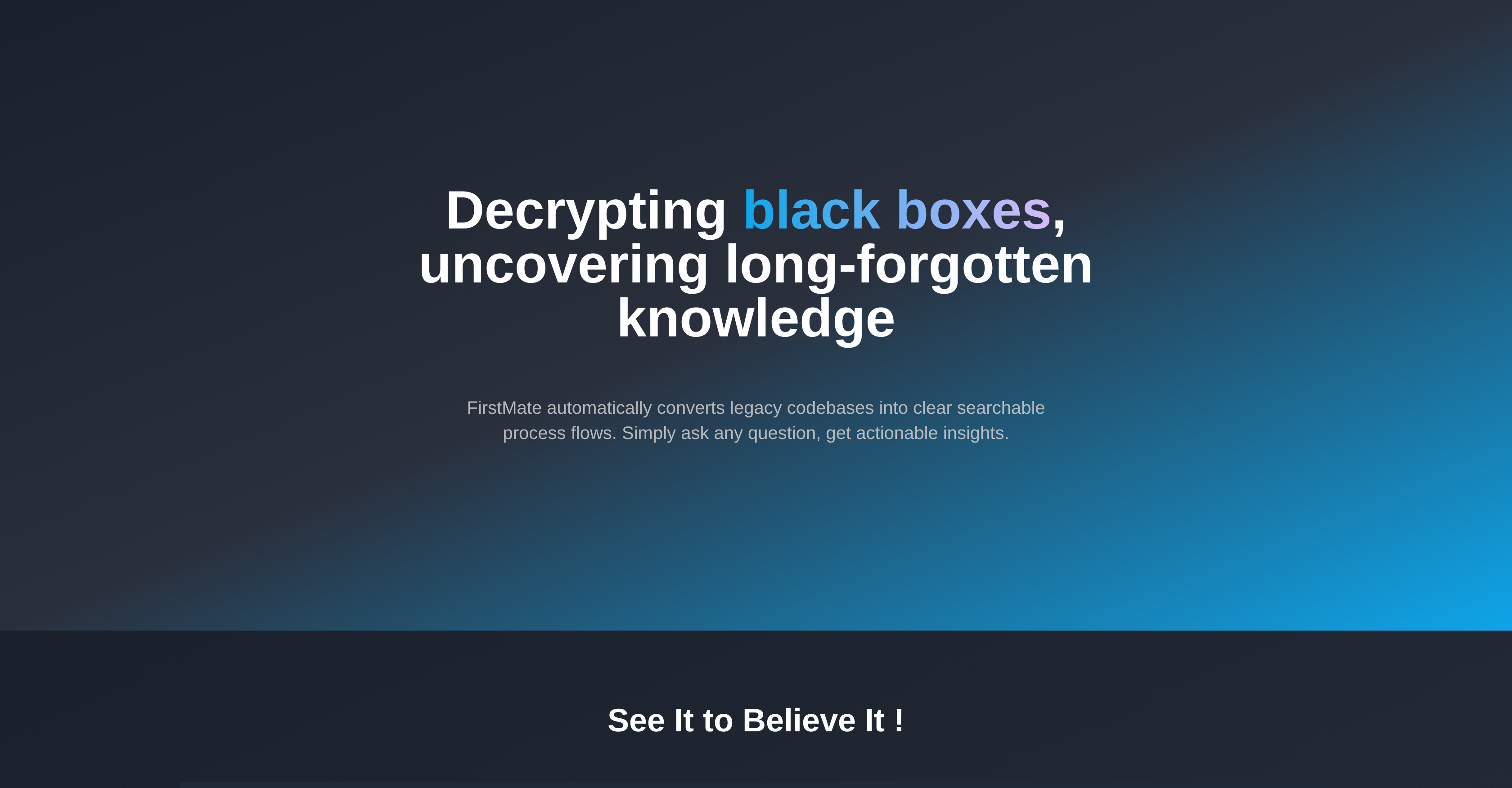 FirstMate - AI Tool For Knowledge