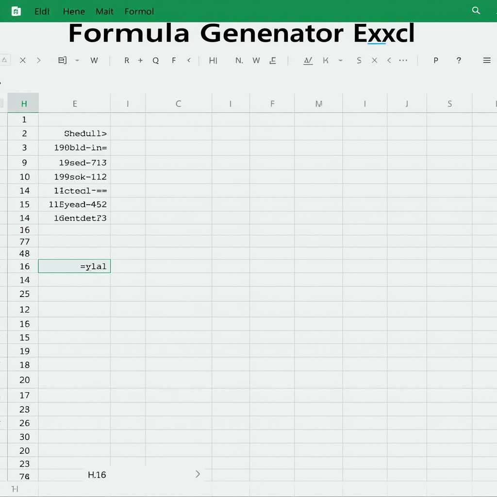 Formula Generator Excel - (Free, No Signup AI Tool)