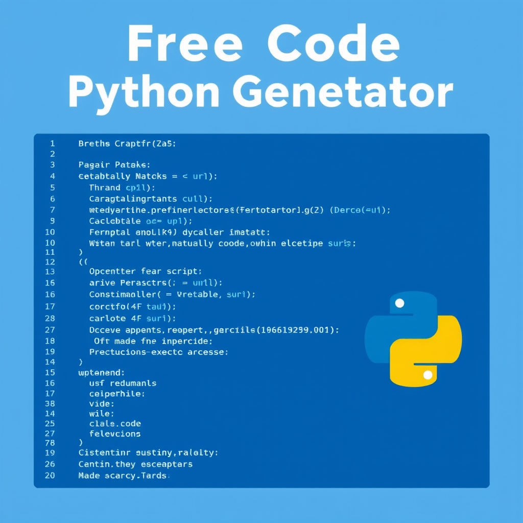 Free Code Python Generator - (Free, No Signup AI Tool)