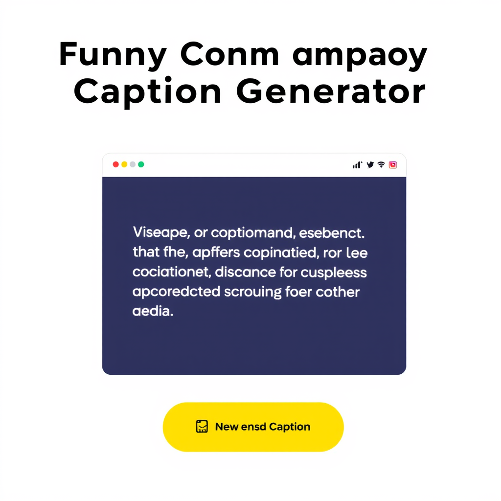 Funny Company Caption Generator - Free AI Tool | TAAFT