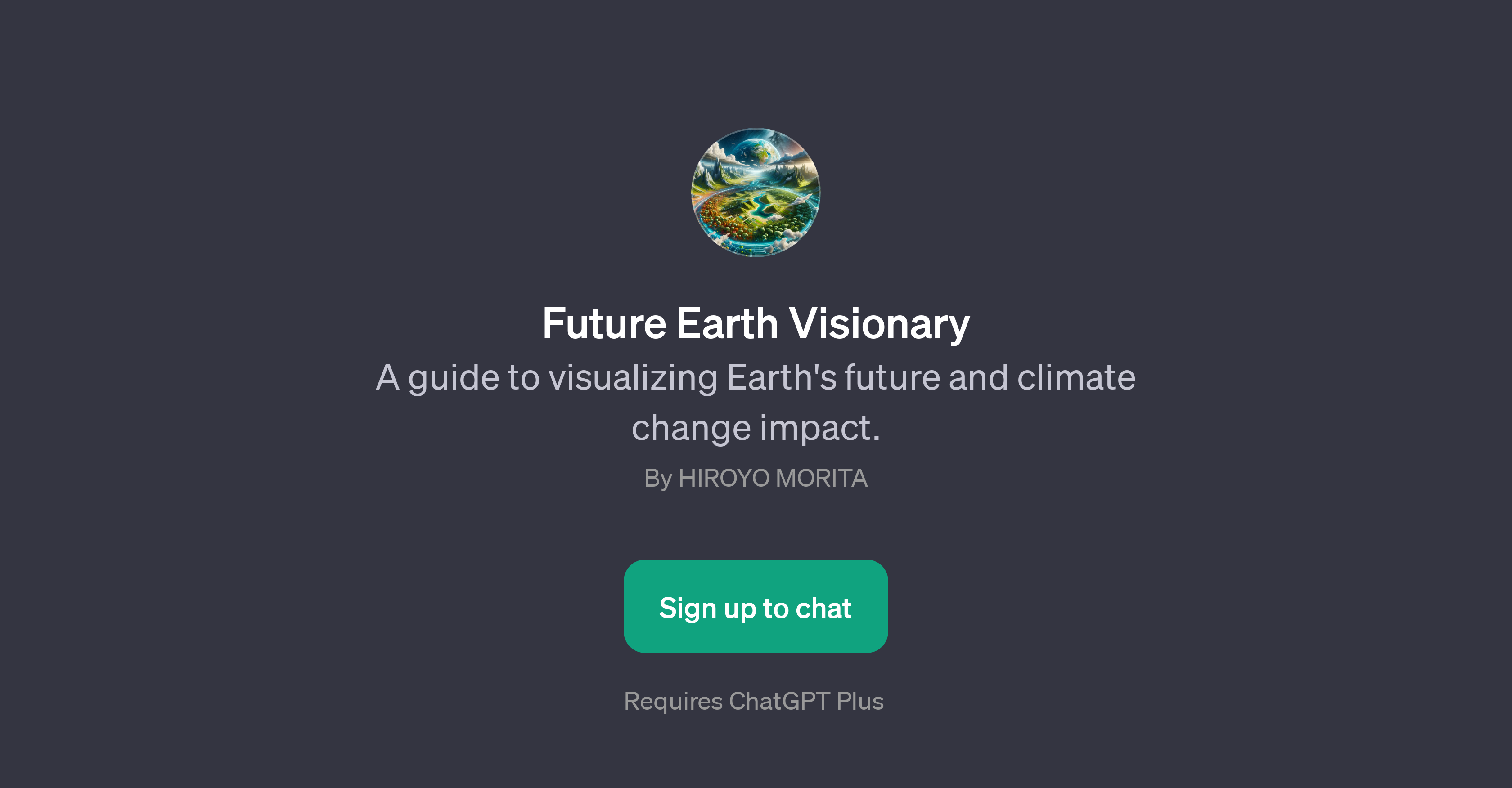 Future Earth Visionary - Climate change education - TAAFT