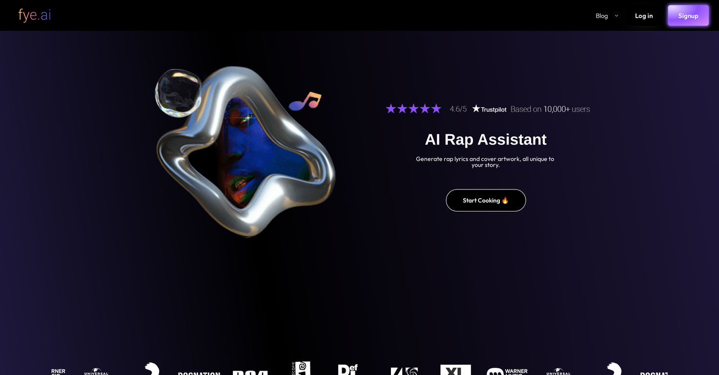 Fye.ai And 6 Other AI Alternatives For Rap music