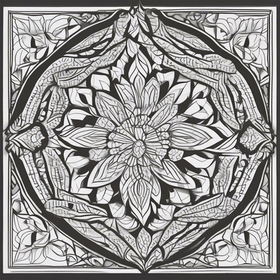 Adult coloring page generator - AI Tool by @declanmcrory