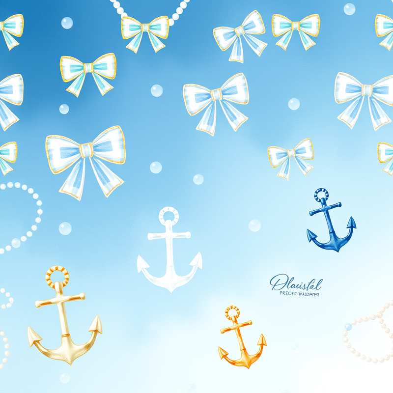 Blue Preppy Wallpaper Generator - (Free, No Signup AI Tool)