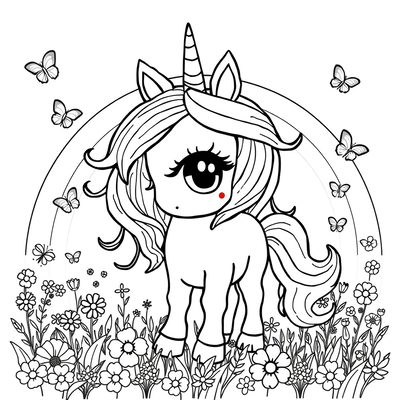 Coloring book: Enchanted World To Color: Cute Animals And Magical ...