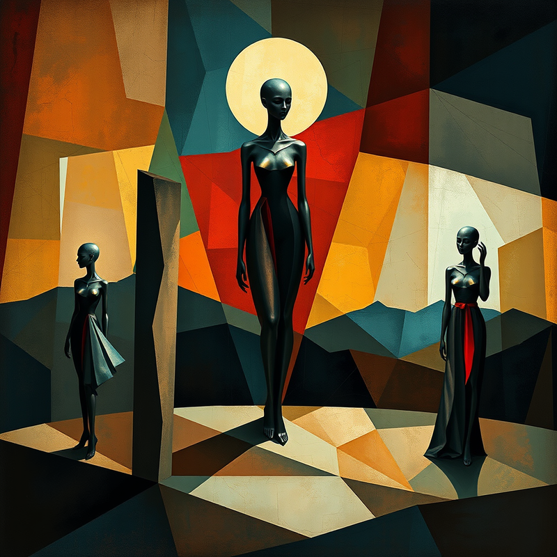 Cubism Art mix Realism - (Free, No Signup AI Tool)