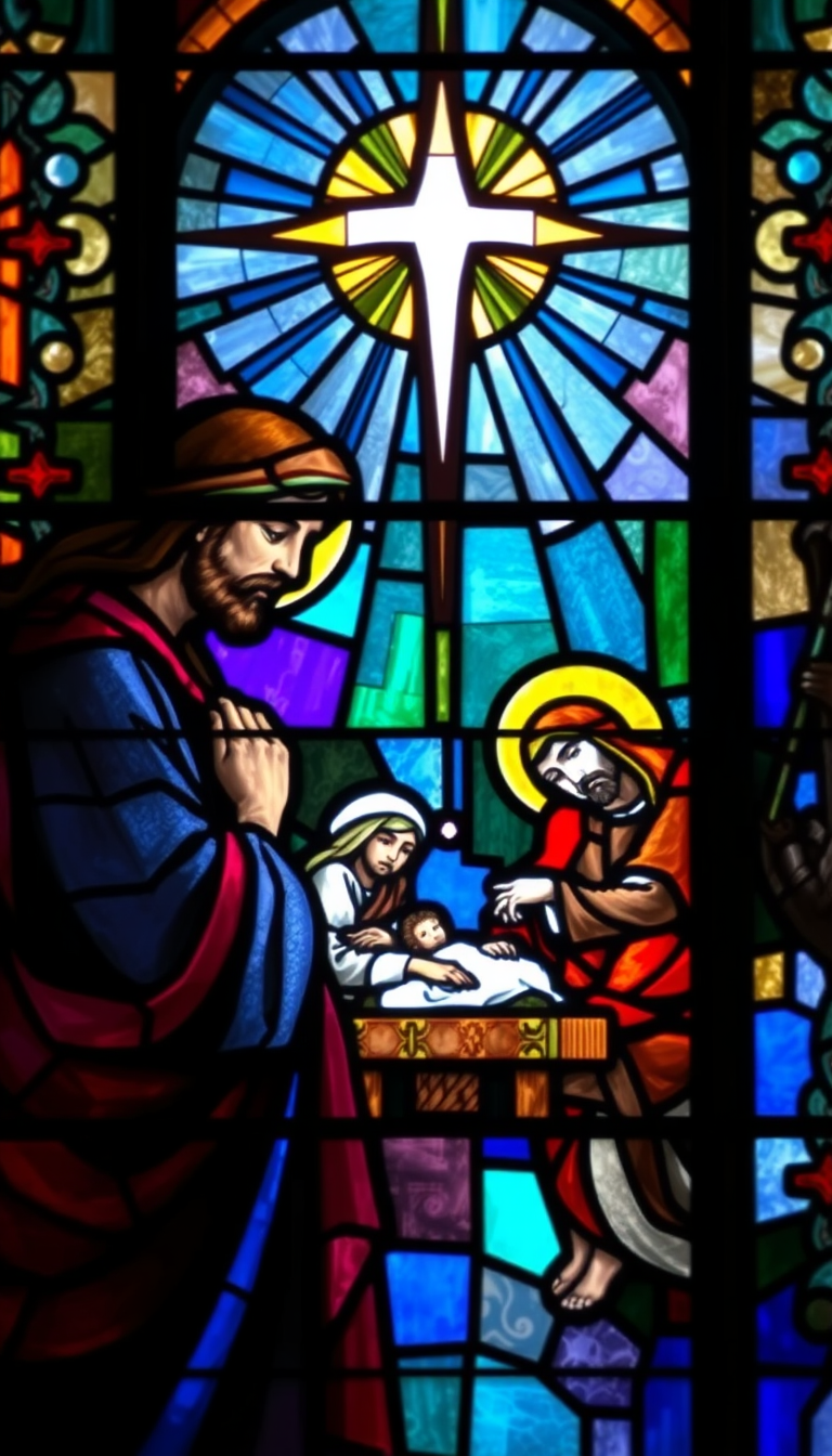 Jesus Christ Stained Glass Windows - (Free, No Signup AI Tool)