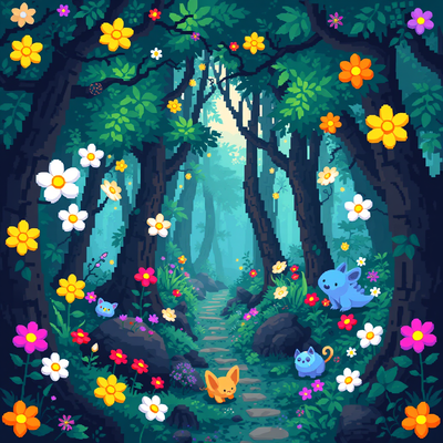 Pixel art 8-bit generator - AI Powered by search engine - Pixel art by ...