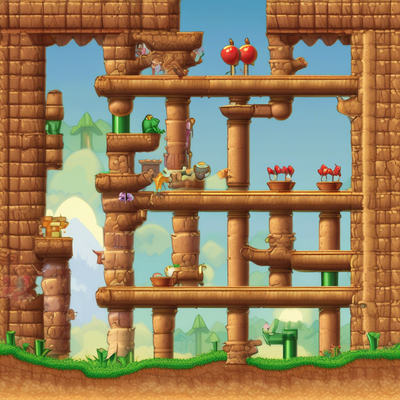Super Mario level generator - AI Tool by @andrei53