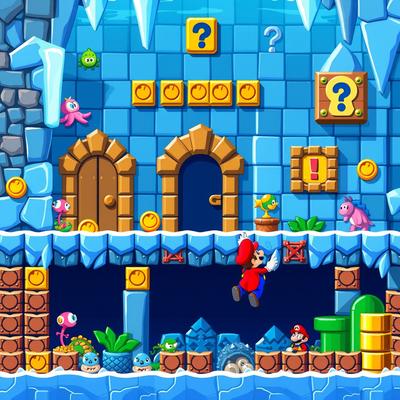 Super Mario level generator - AI Tool by @andrei53