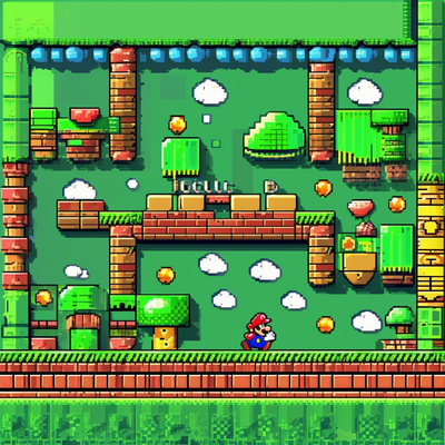 Super Mario level generator - AI Tool by @andrei53