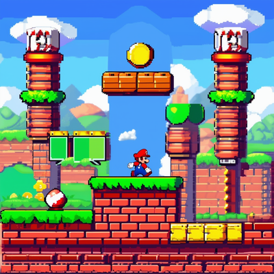 Super Mario level generator - AI Tool by @andrei53