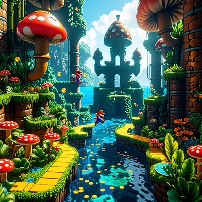 Super Mario level generator - AI Tool by @andrei53
