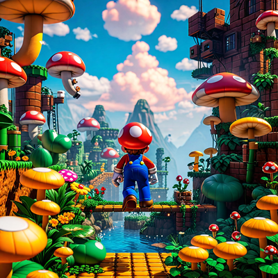 Super Mario level generator - AI Tool by @andrei53