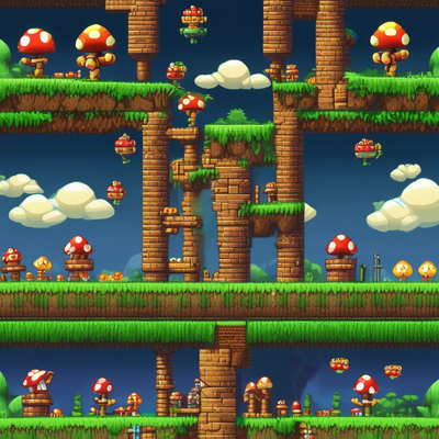 Super Mario level generator - AI Tool by @andrei53