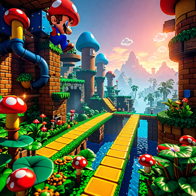 Super Mario level generator - AI Tool by @andrei53