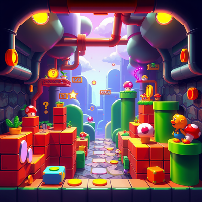 Super Mario level generator - Free AI Tool by @andrei53