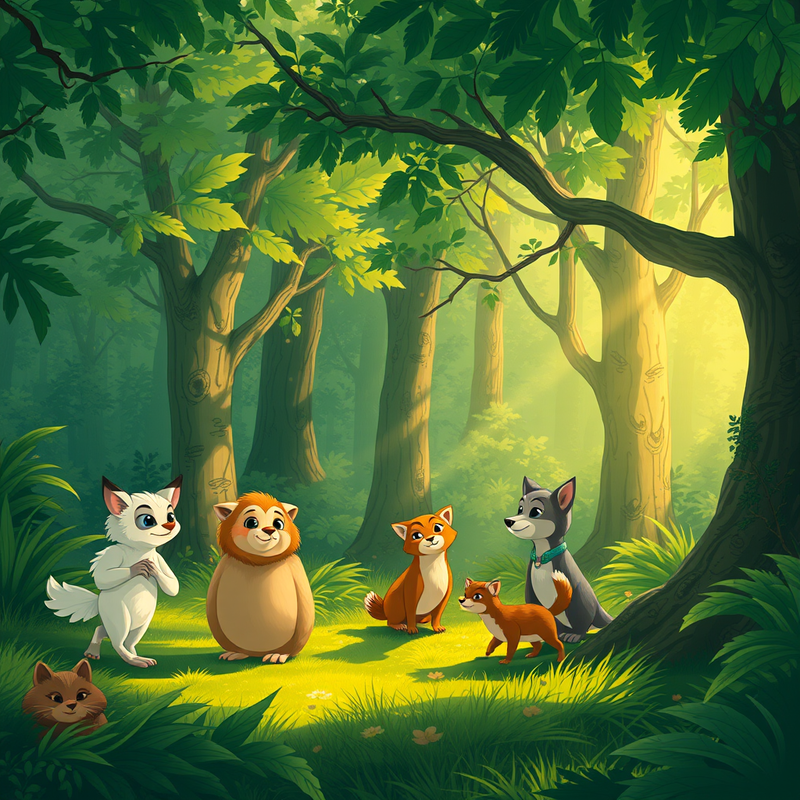 The adventure of the animals in the forest. - (Free, No Signup AI Tool)