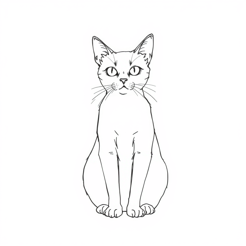 The Elegance : A Minimalist Ink Sketch in Continuous Line - (Free, No ...