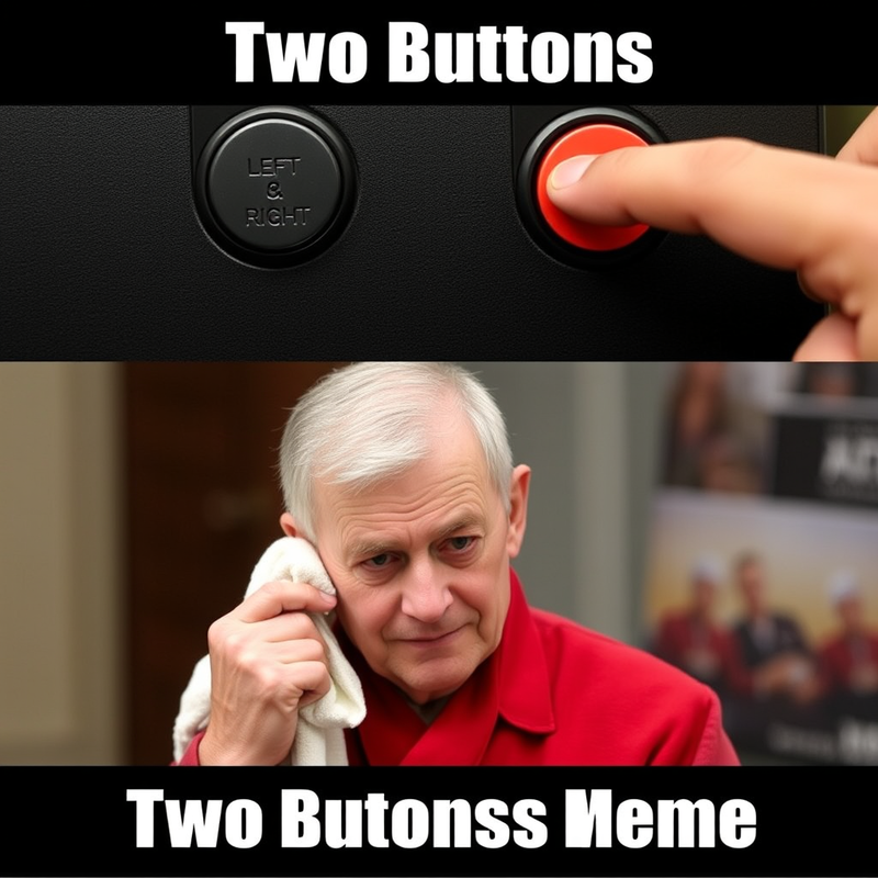 Two Buttons Meme Generator - (Free, No Signup AI Tool)