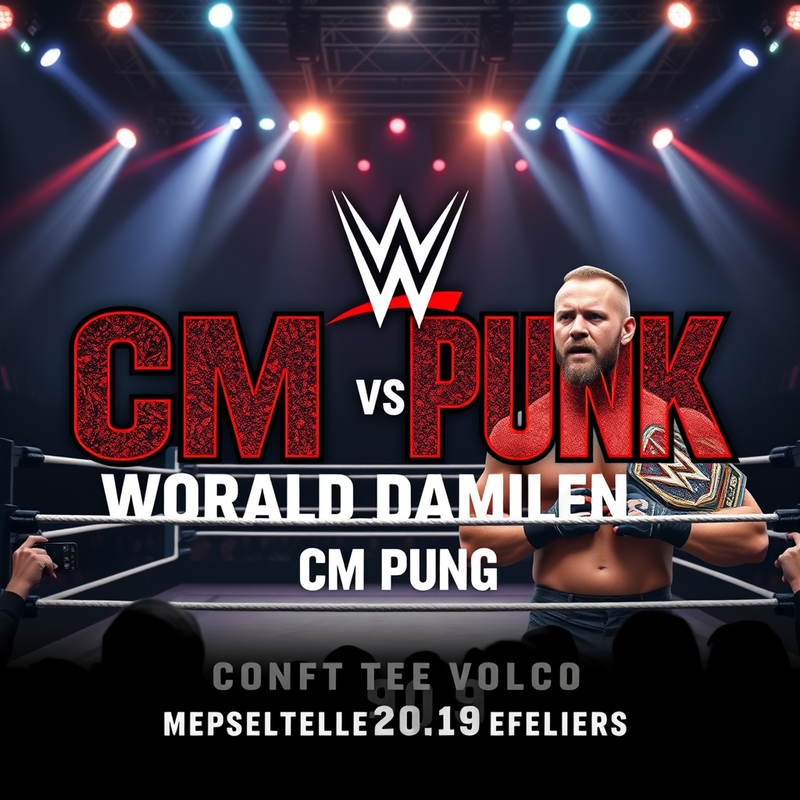 WWE Match Title Card Generator - (Free, No Signup AI Tool)