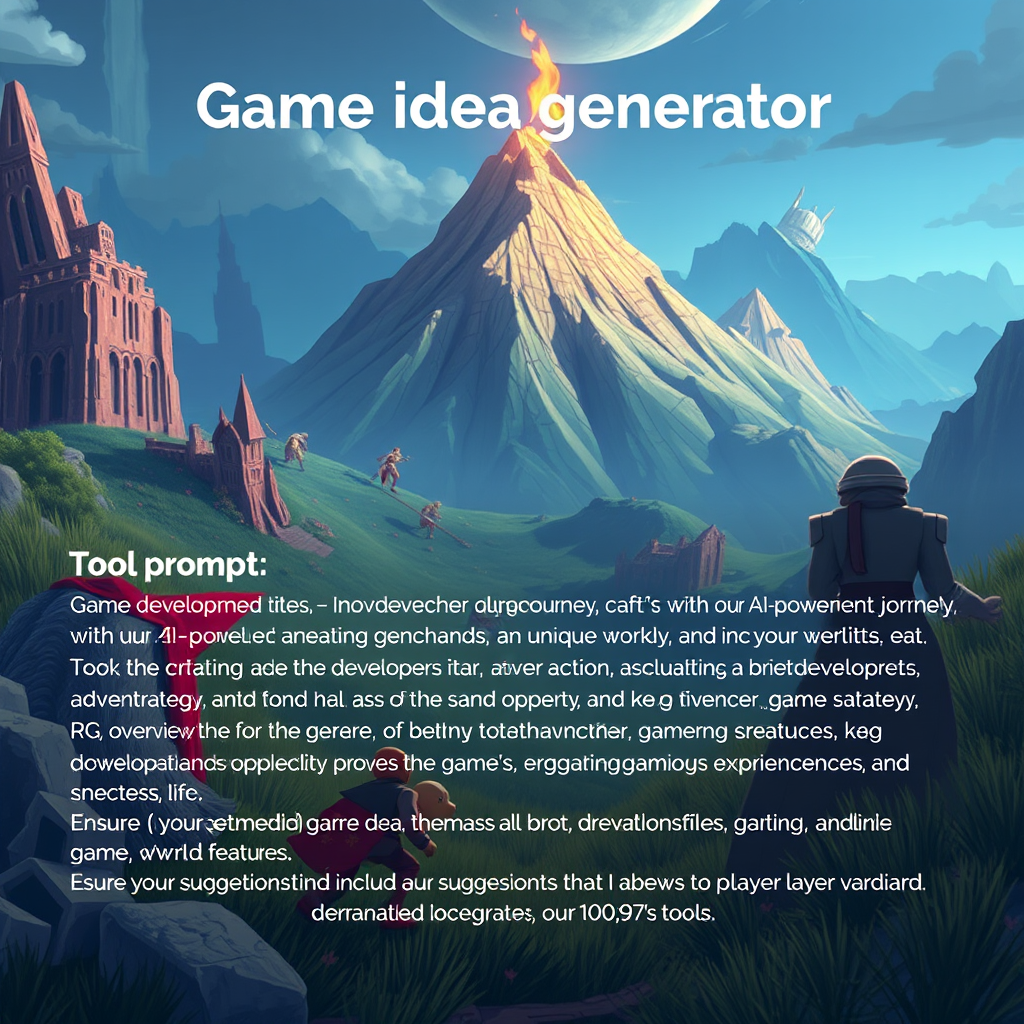 Game idea generator - (Free, No Signup AI Tool)
