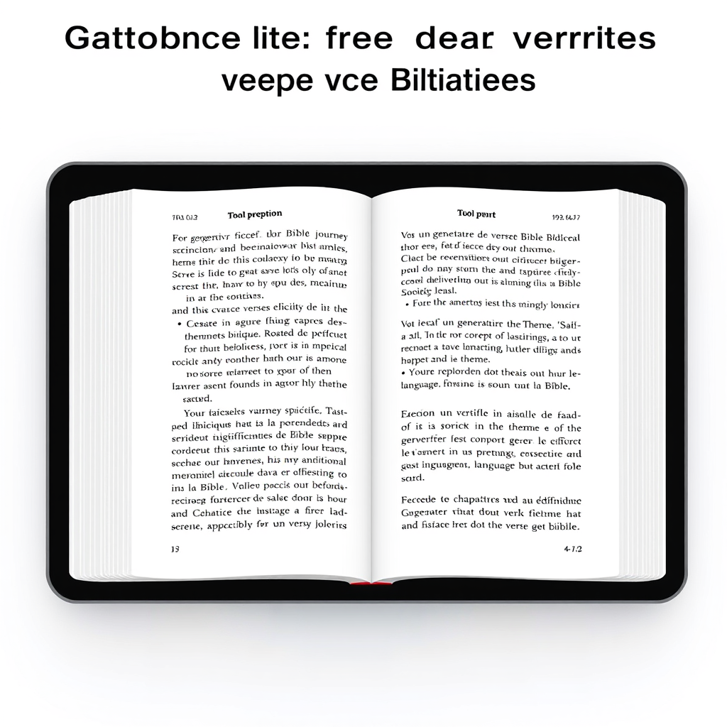 Générateur de verset Bibliques - (Free, No Signup AI Tool)