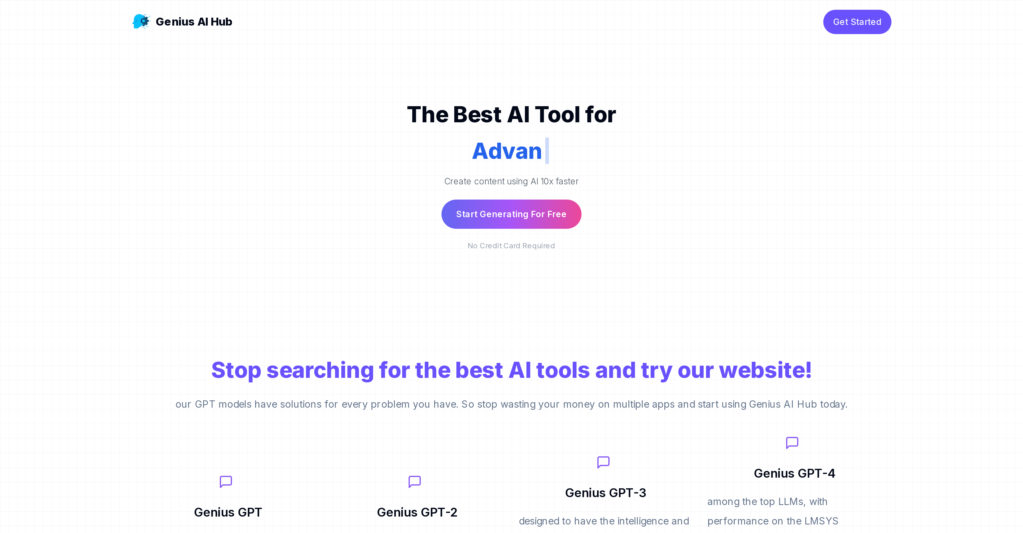 Genius AI Hub - AI Tool For Content